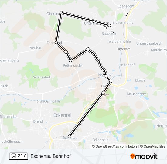 217 Route: Schedules, Stops & Maps - Eschenau Bahnhof (Updated)