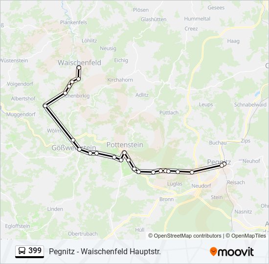 399 Route: Schedules, Stops & Maps - Bayreuth (Updated)