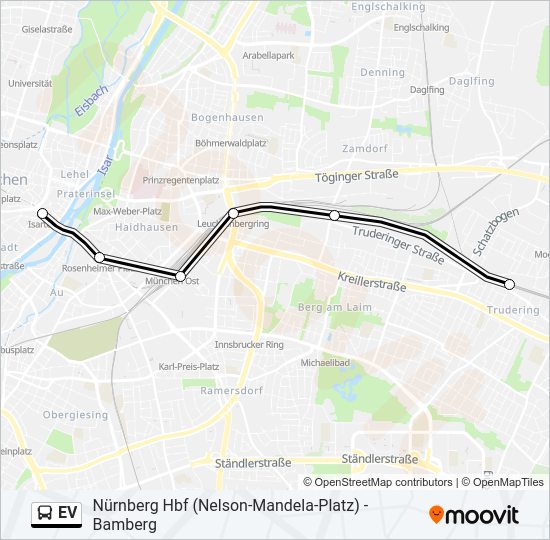 ev Route: Schedules, Stops & Maps - Trudering (Updated)