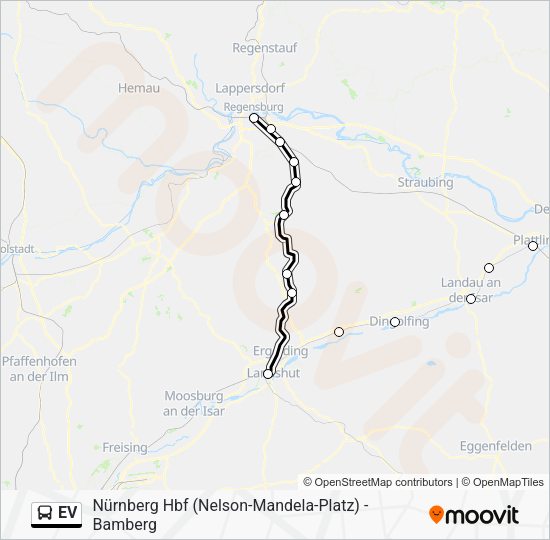 EV Route: Schedules, Stops & Maps - Landshut (Bay) Hbf (Updated)
