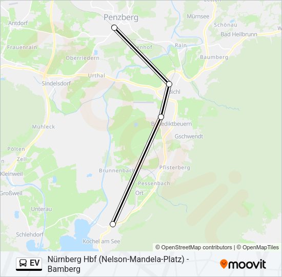 EV Route: Schedules, Stops & Maps - Penzberg (Updated)