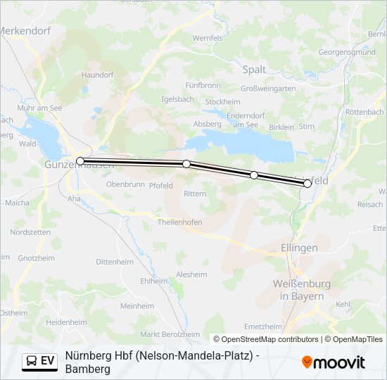ev Route: Schedules, Stops & Maps - Pleinfeld (Updated)