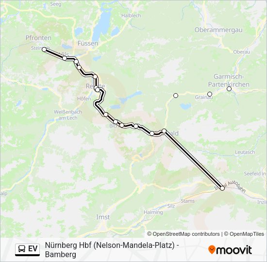 ev Route: Schedules, Stops & Maps - Pfronten-Steinach (Updated)