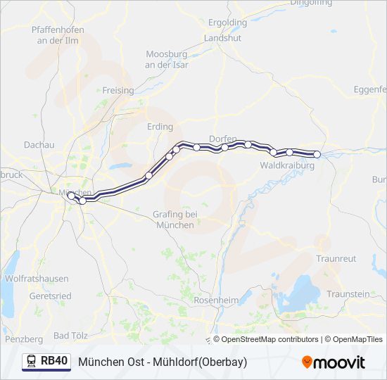 rb40 Route: Schedules, Stops & Maps - München Hbf (Updated)