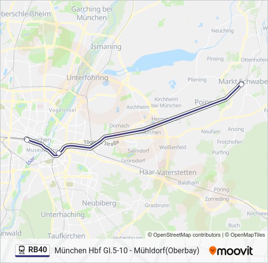 rb40 Route: Schedules, Stops & Maps - Markt Schwaben (Updated)