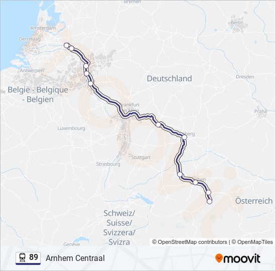 89 Route: Schedules, Stops & Maps - Arnhem Centraal (Updated)
