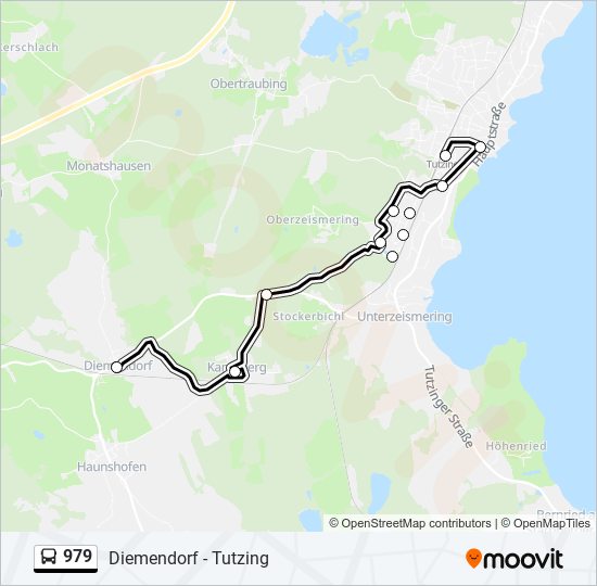 979 Route: Schedules, Stops & Maps - Tutzing (Updated)