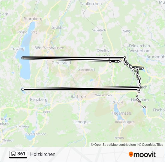 361 Route: Schedules, Stops & Maps - Holzkirchen (Updated)