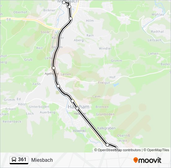 361 Route: Schedules, Stops & Maps - Miesbach (Updated)