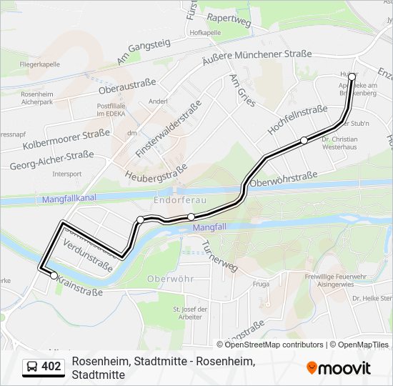 402 Route: Schedules, Stops & Maps - Rosenheim, Finkenweg (Updated)