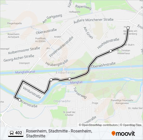 402 Route: Schedules, Stops & Maps - Rosenheim, Finkenweg (Updated)