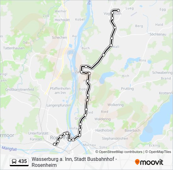 435 Route: Schedules, Stops & Maps - Vogtareuth Schönklinik (E) (Updated)