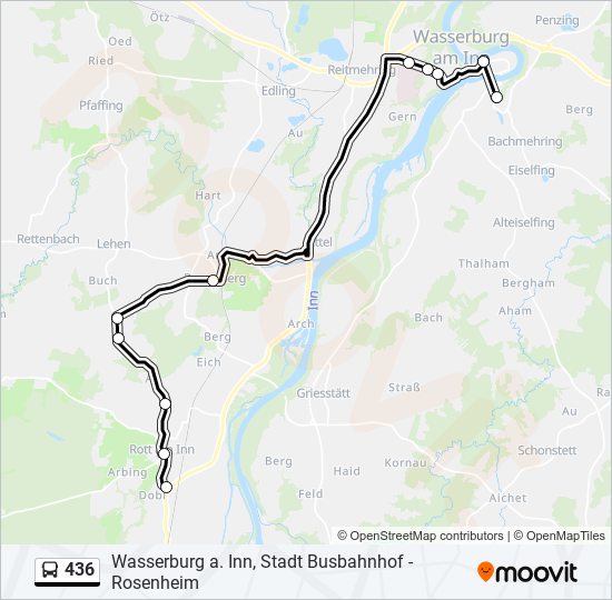 436 Route: Schedules, Stops & Maps - Rott am Inn Firma Alpma (Updated)