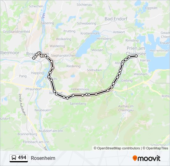 494 Route: Schedules, Stops & Maps - Rosenheim (Updated)