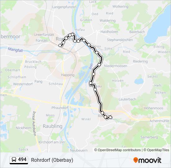 494 Route: Schedules, Stops & Maps - Rohrdorf (Oberbay) (Updated)