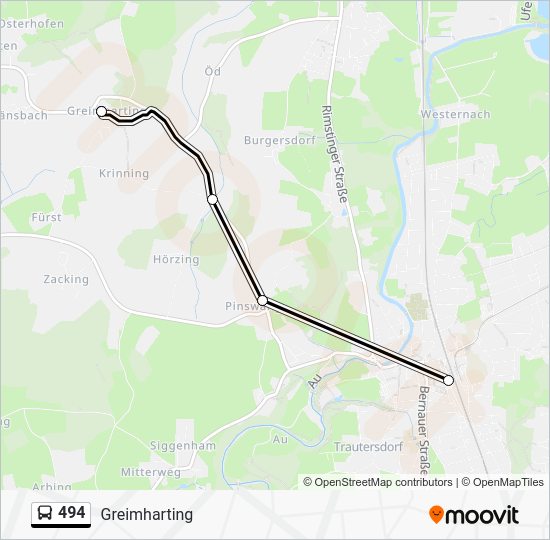 494 Route: Schedules, Stops & Maps - Greimharting (Updated)