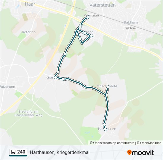 240 Route: Schedules, Stops & Maps - Harthausen, Kriegerdenkmal (Updated)