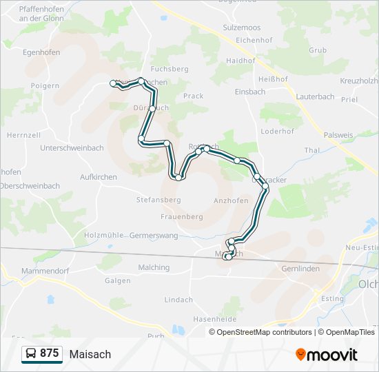 875 Route: Schedules, Stops & Maps - Maisach (Updated)