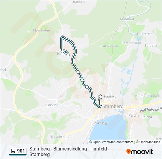 901 Route: Schedules, Stops & Maps - Hanfeld, Abt-Hörl-Weg (Updated)