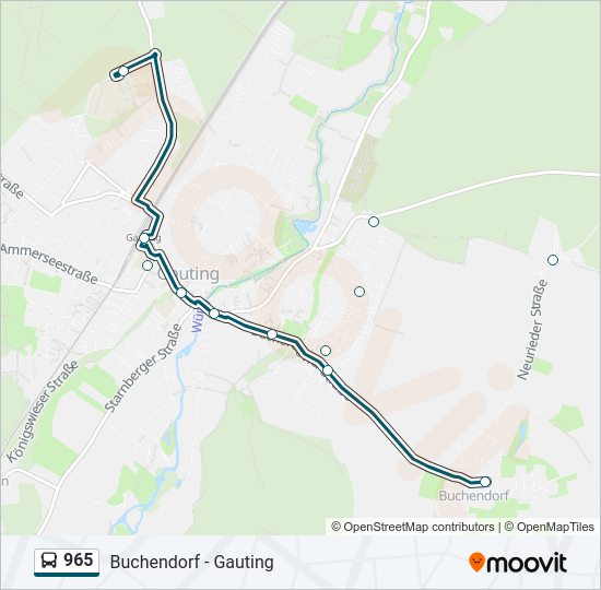 965 Route: Schedules, Stops & Maps - Gauting, Schulzentrum (Updated)