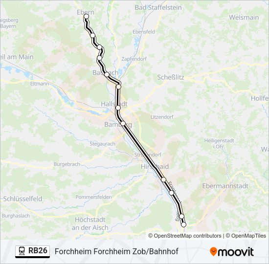 rb26 Route: Schedules, Stops & Maps - Forchheim Forchheim Zob/Bahnhof ...