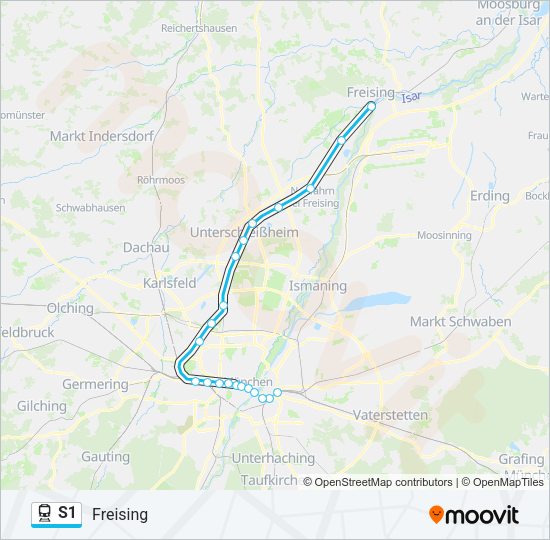 s1 Route: Schedules, Stops & Maps - Freising (Updated)