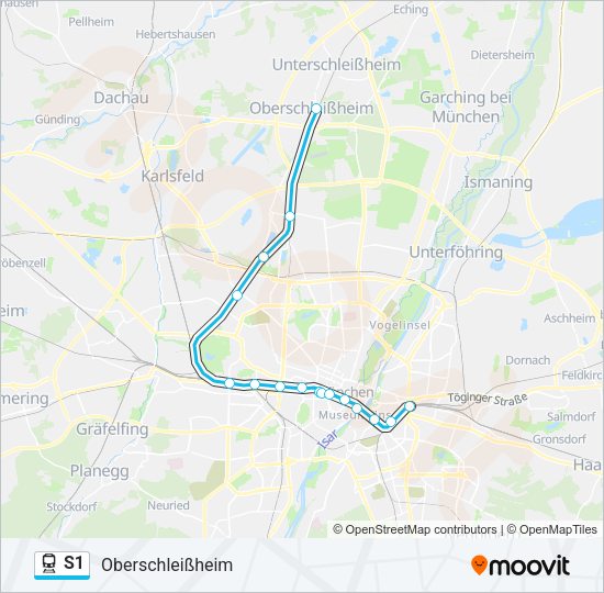 s1 Route: Fahrpläne, Haltestellen & Karten - Oberschleißheim (Aktualisiert)