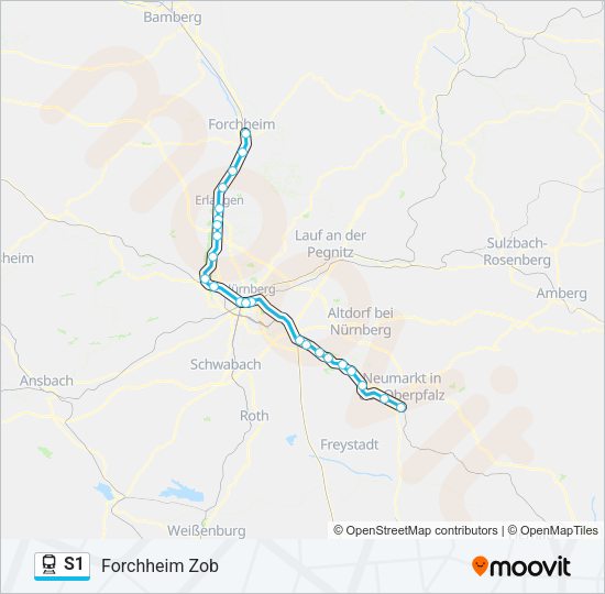 s1 Route: Schedules, Stops & Maps - Forchheim Zob (Updated)
