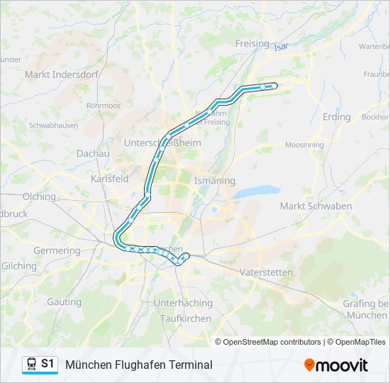 s1 Route: Schedules, Stops & Maps - München Flughafen Terminal (Updated)