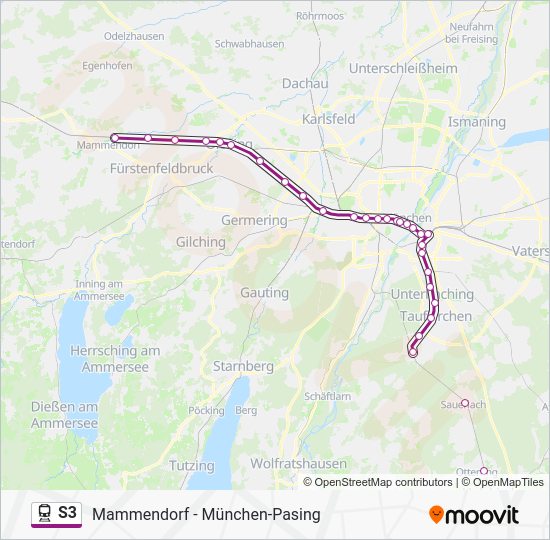 S3 Route: Fahrpläne, Haltestellen & Karten - Mammendorf (Aktualisiert)