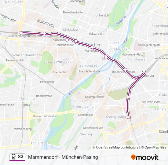 s3 Route: Schedules, Stops & Maps - München-Giesing (Updated)