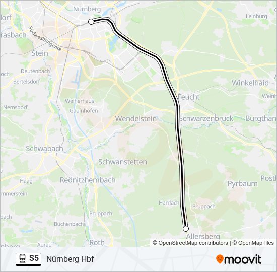 S5 Route: Schedules, Stops & Maps - Nürnberg Hbf (Updated)