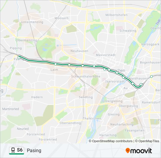 S6 Route: Schedules, Stops & Maps - Pasing (Updated)