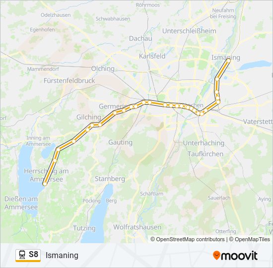 s8 Route: Schedules, Stops & Maps - Ismaning (Updated)
