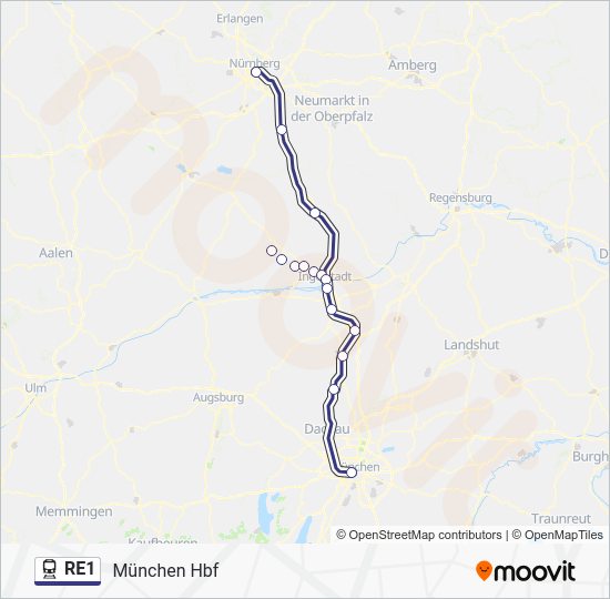 re1 Route: Schedules, Stops & Maps - München Hbf (Updated)