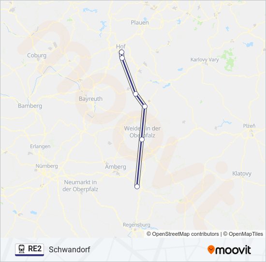re2 Route: Fahrpläne, Haltestellen & Karten - Schwandorf (Aktualisiert)