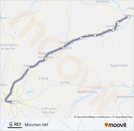 RE3 Route: Schedules, Stops & Maps - München Hbf (Updated)