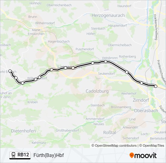 rb12 Route: Schedules, Stops & Maps - Fürth(Bay)Hbf (Updated)