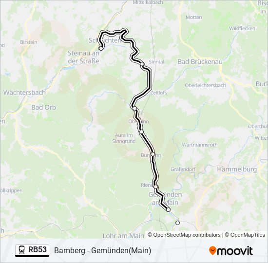 rb53 Route: Schedules, Stops & Maps - Schlüchtern (Updated)