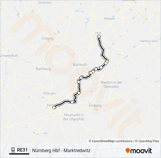 re31 Route: Schedules, Stops & Maps - Nürnberg Hbf (Updated)