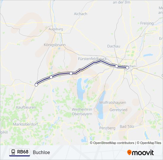 rb68 Route: Schedules, Stops & Maps - Buchloe (Updated)