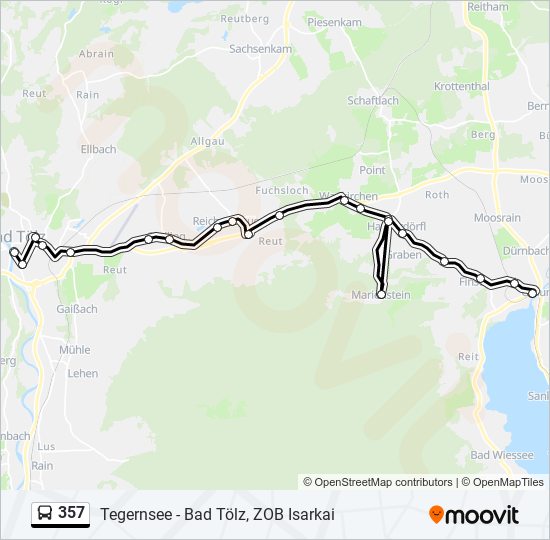 357 Route: Schedules, Stops & Maps - Gmund (Tegernsee) (Updated)