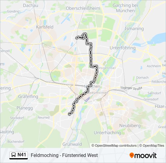 n41 Route: Schedules, Stops & Maps - Feldmoching (Updated)