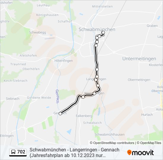 702 Route: Fahrpläne, Haltestellen & Karten - Schwabmünchen ...