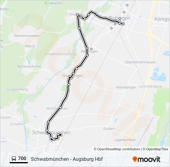 700 Route: Schedules, Stops & Maps - Schwabmünchen, Schulzentrum (Updated)