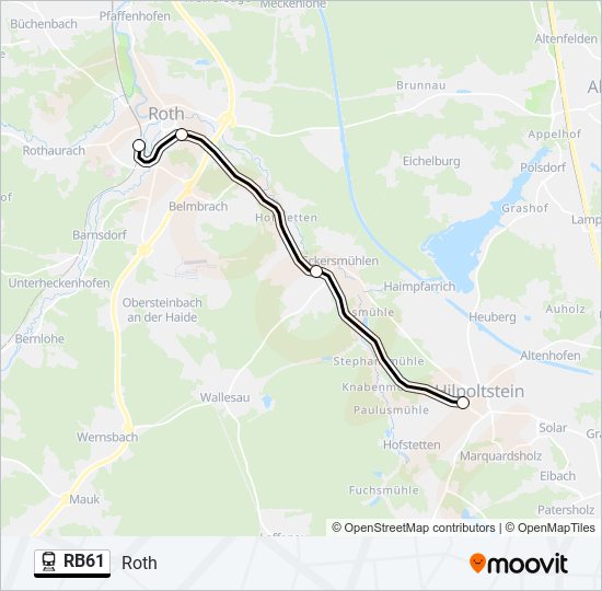 rb61 Route: Schedules, Stops & Maps - Roth (Updated)