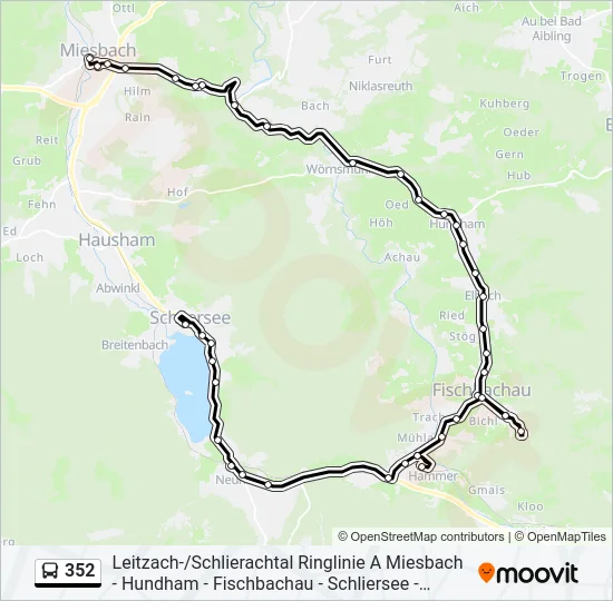 352 Route: Schedules, Stops & Maps - Schliersee, Bahnhof (Updated)