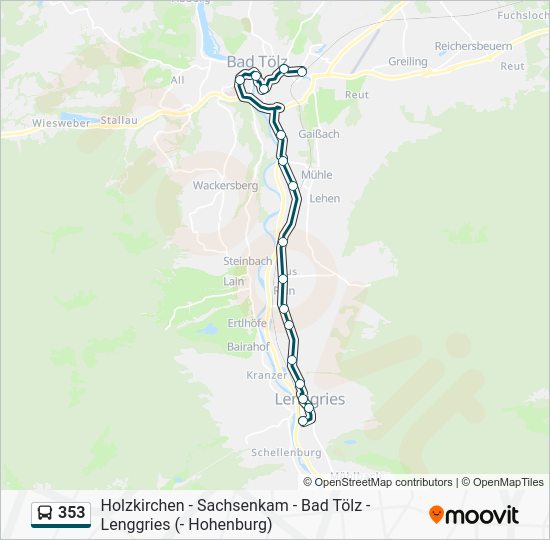 353 Route: Schedules, Stops & Maps - Bad Tölz (Updated)