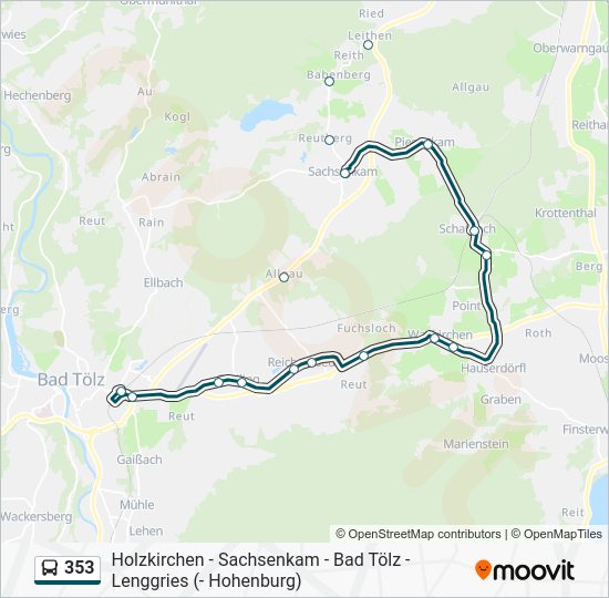 353 Route: Schedules, Stops & Maps - Bad Tölz (Updated)
