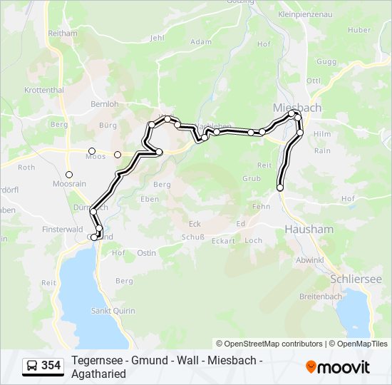 354 Route: Schedules, Stops & Maps - Gmund, Bahnhof (Updated)
